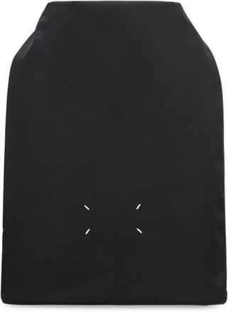 Maison Margiela Mens Backpack Roll Up Black Polyamide Backpacks