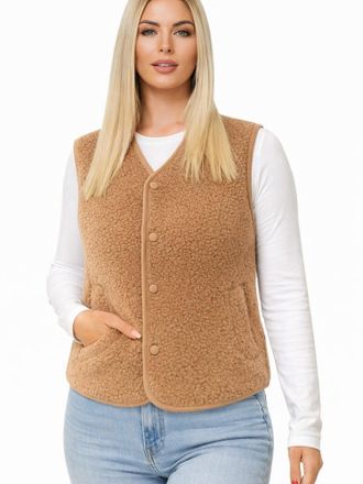 Worldclassca Weste Damen Kurze Kuschel Weste