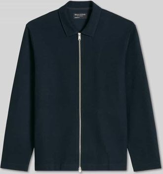 Marc O'Polo Regular Fit Sweatjacke aus reiner Baumwolle mit Zweiwege-Rei&szlig;verschluss