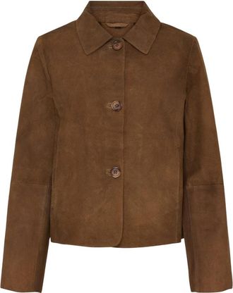 Notyz Wildlederjacke - - Jackets - Damen - Braun - L