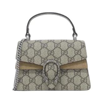 Gucci Sac &agrave; main vintage en toile Pre-owned - Femme - Pre-owned - Beige - Taille: ONE Size