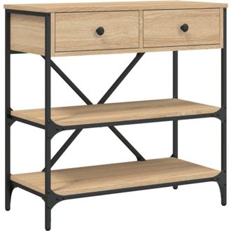 vidaXL Konsolentisch Sonoma-Eiche 75x34,5x75 cm Holzwerkstoff - Vidaxl