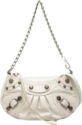 Balenciaga Sac bandouli&egrave;re vintage Pre-owned - Femme - Pre-owned - Blanc - Taille: ONE Size