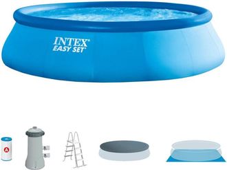 Intex Easy Pool Komplettset 457 x 122 cm Rundpool mit Zubeh&ouml;r