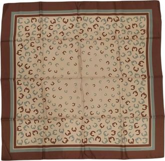 Coccinelle Femme, Accessoires, Beige, Taille: ONE Size Foulard en soie