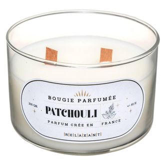 Atmosphera Atmosphera - Duftkerze Snow - Patchouli - 470 g - Wei&szlig;