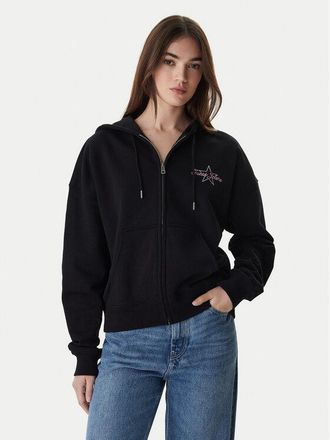 Guess Sweatshirt W6RQ06 K68I4 Schwarz Oversize