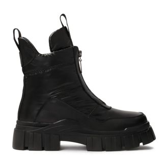 Kazar Schwarze Schneestiefel mit Puff-Obermaterial - - Shoes - Damen - Schwarzk - 39 EU