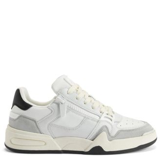Giuseppe Zanotti Double Zip Low Sneaker - - Shoes - Herren - Wei&szlig; - 43 EU