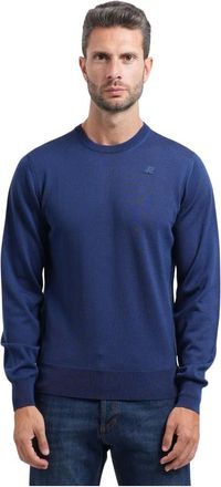 K-Way Homme, Pulls, Bleu, Taille: XL S&eacute;bastien M&eacute;rinos