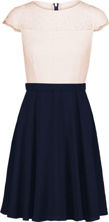 Vera Mont Kleid f&uuml;r Damen, Aufn&auml;her Blau/Rosa, 36
