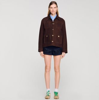 Sandro Blouson en su&egrave;de