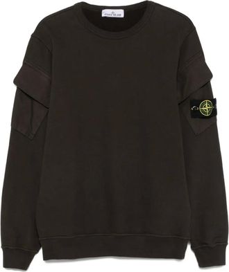 Stone Island Sweatshirt mit Taschendetail - Grau