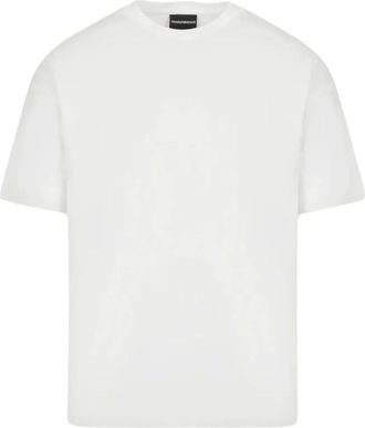 Emporio Armani Homme, Tops, Blanc, Taille: XL T-shirt blanc &agrave; manches courtes 3R1Tv71Jwzz0101