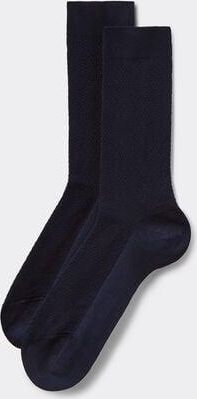 Calzedonia Gemusterte Herrensocken Blau