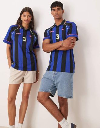 adidas Originals Summer - Maillot de football - Bleu et noir