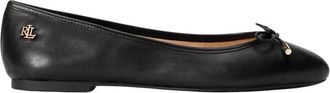Ralph Lauren Femme, Chaussures, Noir, Taille: 38 EU Jayna Leather Flat