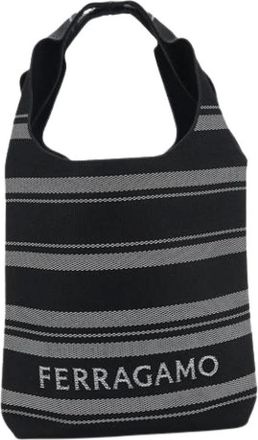 Ferragamo unisex, Pre-owned, Noir, Taille: ONE Size Pre-owned 241357 Sac fourre-tout
