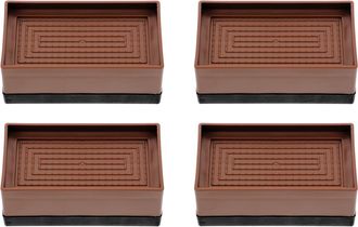 NUOBESTY 4 St&uuml;ck M&ouml;bel erh&ouml;hungen aus Robustem Material rutschfeste M&ouml;bel Riser Pads Hohe f&uuml;r Sofa Tisch Bett Schrank Praktische M&ouml;bel Lifter f&uuml;r Bequemes Rein