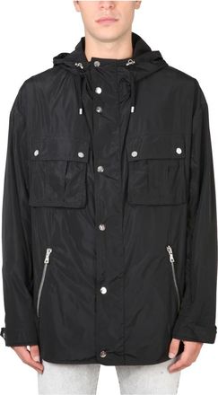 Balmain Homme, Vestes, Noir, Taille: M Giacca Cappuccio