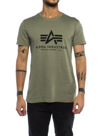 Alpha Industries Alpha Industries Herren Basic T-Shirt,Gr&uuml;n (Olive 11), Large