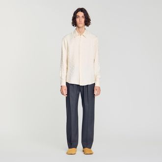 Sandro Chemise fluide Square Cross