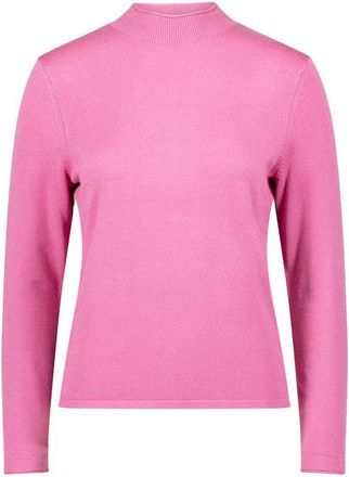 Zero Strickpullover Damen mit hohem Kragen (1-tlg) Plain/ohne Details