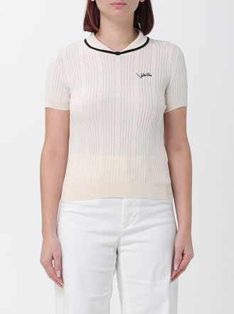 Valentino Garavani Pull slim fit c&ocirc;tel&eacute; &agrave; col V avec bords contrastants