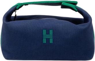 Herm&egrave;s Pre-owned The Bride-A-Brac Canvas Pouch - Femme - Pre-owned - Bleu - Taille: ONE Size