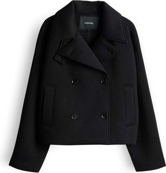 someday Trenchcoat VAMERA Loose aus Sweatware gerader Schnitt, leicht verk&uuml;rzt geschnitten