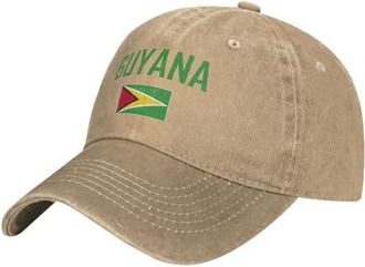 Generic Baseball Casquette Drapeau Vintage du Guyana Classique Casquettes De Golf S&eacute;chage Rapide Chapeau pour Femmes Randonn&eacute;e P&ecirc;che