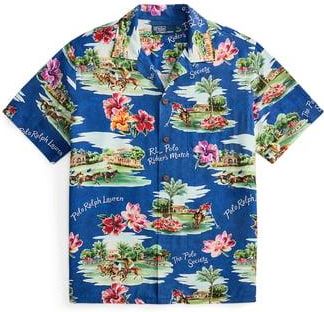 Polo Ralph Lauren Chemise imprim&eacute;e &agrave; manches courtes en coton