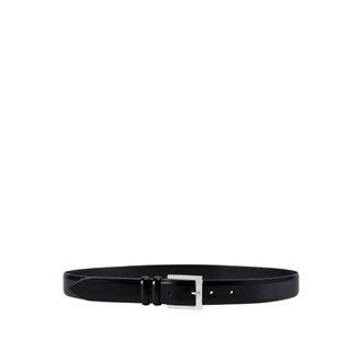 Orciani Lederg&uuml;rtel mit silberner Schnalle - - Accessories - Herren - Schwarzk - 100 CM