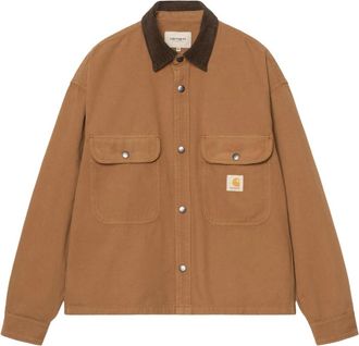 Carhartt Work in Progress Homme, Vestes, Brun, Taille: XL Prescott Shirt Jac