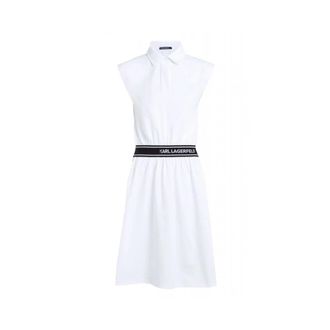 Karl Lagerfeld Polo Dress - - Dresses - Damen - Wei&szlig; - M