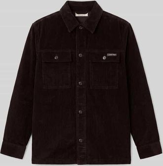 Calvin Klein Jeans Regular Fit Overshirt aus Baumwolle mit Cordstruktur
