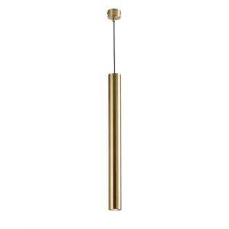Luce-Ambiente-Design Fluke Cylindrical Suspension in Gold Metal 60 cm
