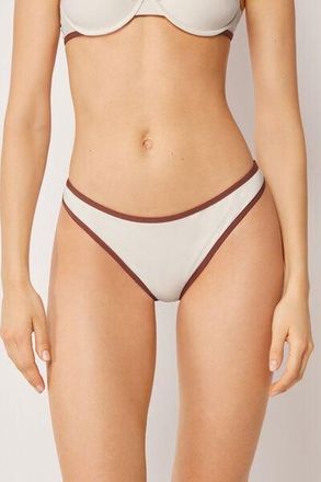 Calzedonia Bikinihose Bicolor Piping Rot
