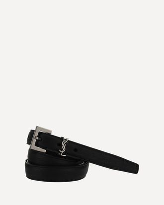 Saint Laurent Cassandre leather Belt Male 110