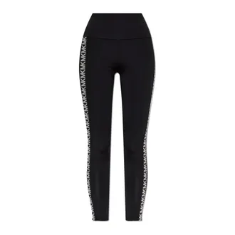 Michael Kors Femme, Pantalons, Noir, Taille: 36 FR Monogram Leggings