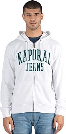 Kaporal Peter, Sweat-Shirt Homme, Blanc (White), Small (Taille Fabricant:Small)