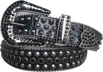 Generic Ceinture en cristal de style coréen pour femme - Accessoire décontracté, 17, 115 cm