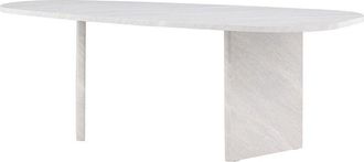 Venture Design Grönvik Esstisch oval 100x220 cm weiß