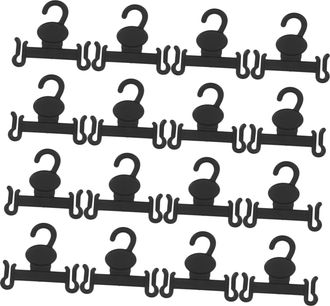 Garneck 20 Stück Teiliges Kunststoff Schuhaufbewahrung Hängesystem für Hausschuhe und Sandalen Platzsparende Robuste Displayhaken zur Schuhorganisation im Ein
