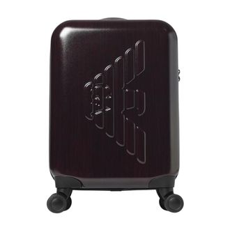 Emporio Armani Spinner-Trolley mit Logo-Pr&auml;gung - - Suitcases - Herren - Rot - ONE SIZE