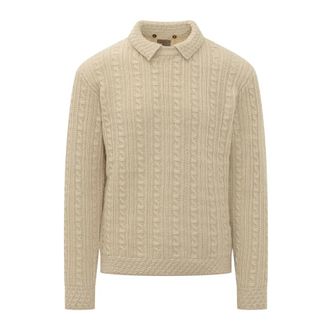 Rakk&igrave; Round-Neck Strickwaren - - Knitwear - Herren - Beige - XL