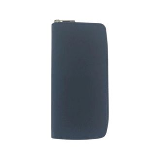 Louis Vuitton Portefeuille zipp&eacute; vertical en cuir doccasion - Homme - Pre-owned - Bleu - Taille: ONE Size