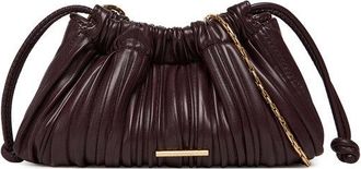 Calvin Klein Handtasche Plisse Mini Drawstring Bag LV04F3077G Dunkelrot