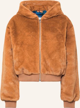 Essentiel Kunstfell-Jacke Kico Zum Wenden braun