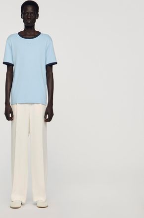 Sandro T-shirt bicolore &agrave; patch
